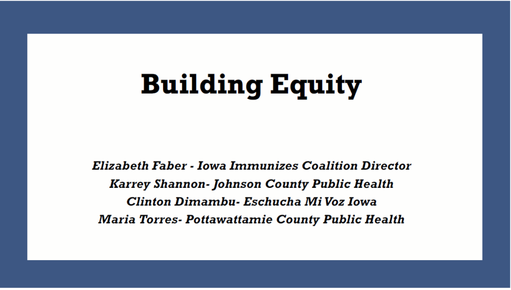 Building Equity: An Interactive Workshop - NCICP